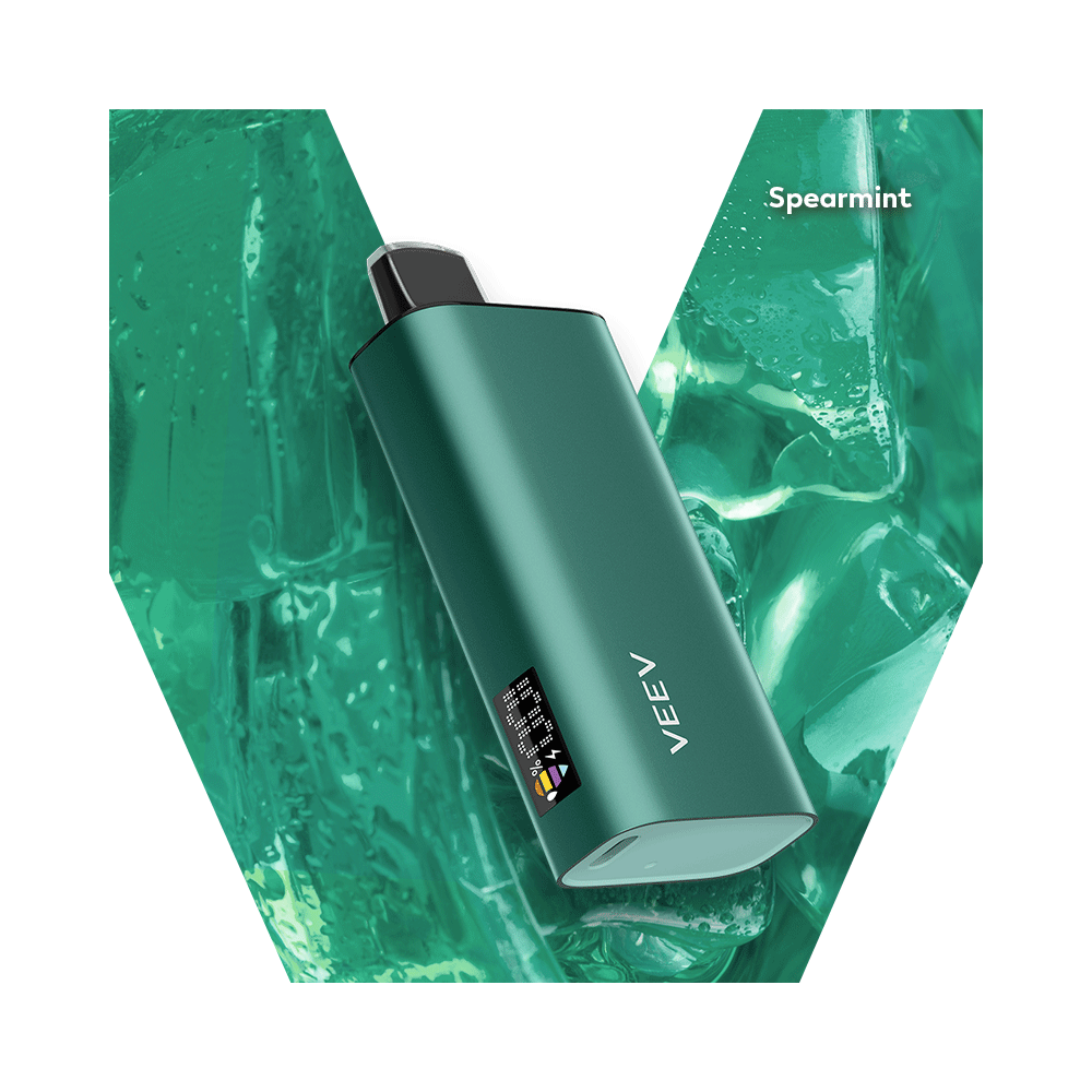 VEEV NOW 18 mL Spearmint 8K Puffs Rechargeable Disposable Vape 20Mg ...